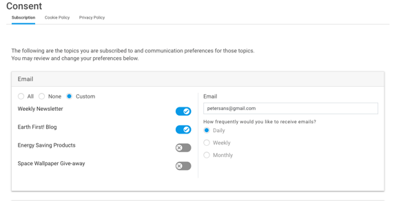 Consent & Preference Management
